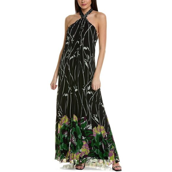 Emanuel Ungaro | Dresses | Ungaro Anika Print Halter Maxi Dress | Poshmark